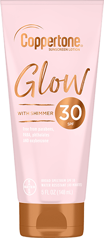 sunscreen coppertone glow