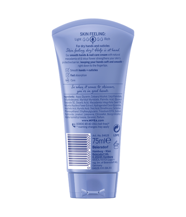 84628 NIVEA Smooth Hands & Cuticle Care Hand Cream