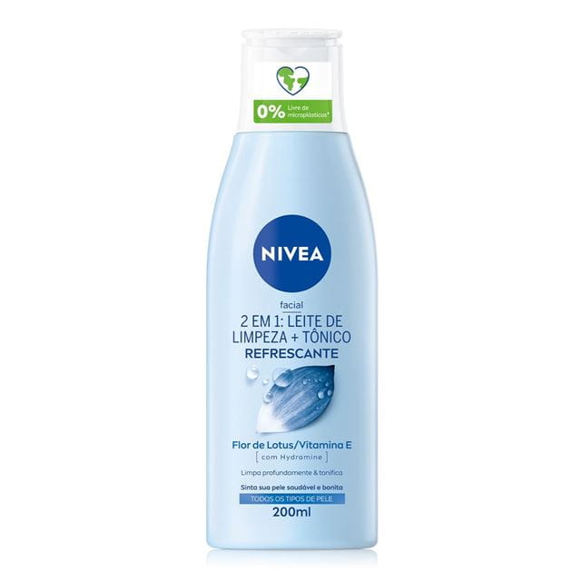 NIVEA Loção 2 em 1 Leite de limpeza + Tônico 200 ml