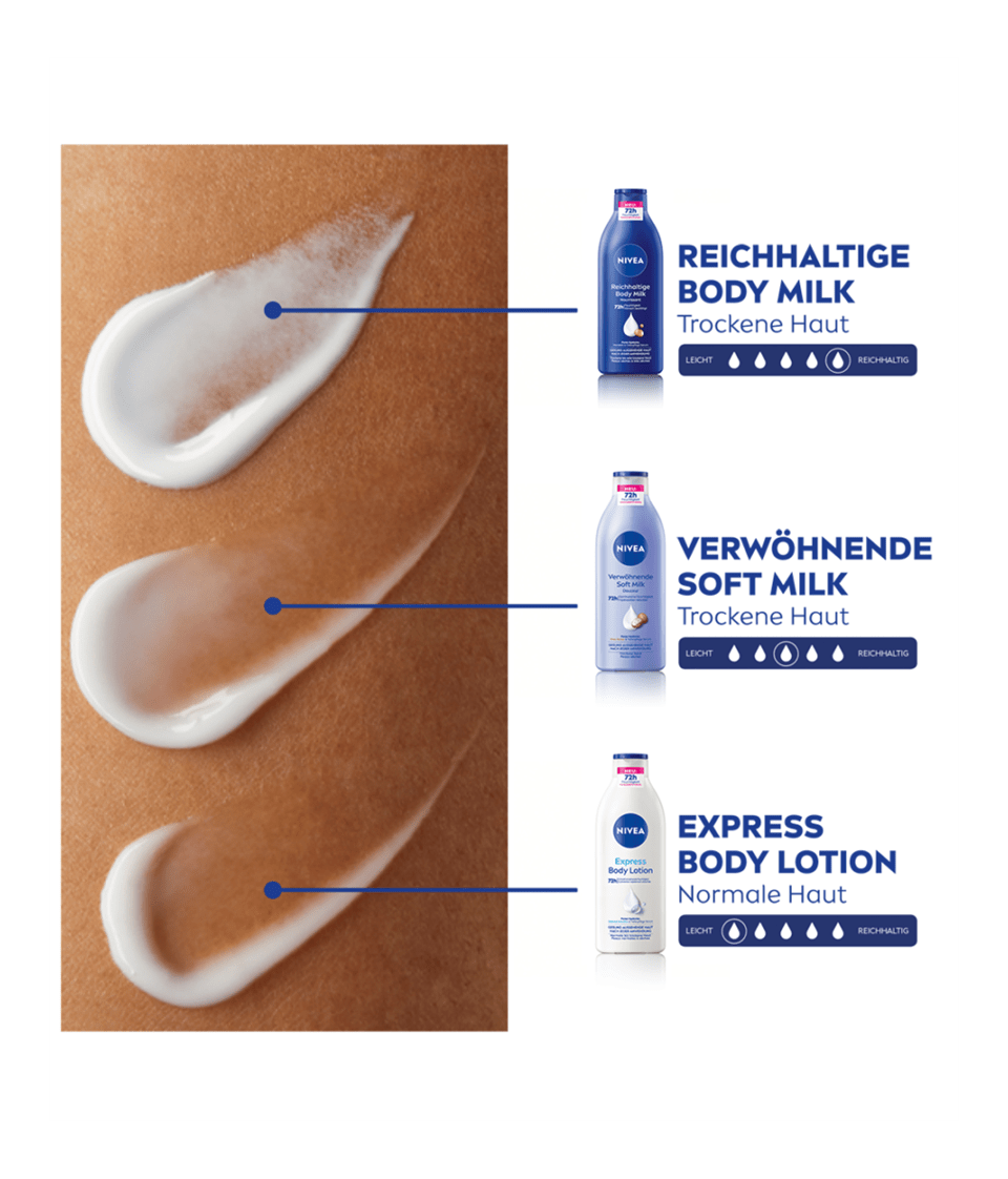 400ml Reichhaltige Body Milk - Mit purem Hyaluron - NIVEA