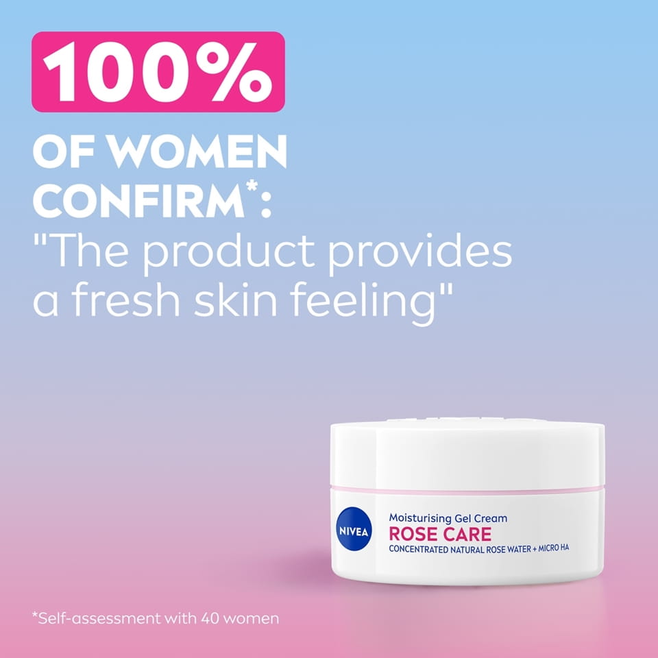 50ml Rose Care Moisturising Gel Cream - NIVEA