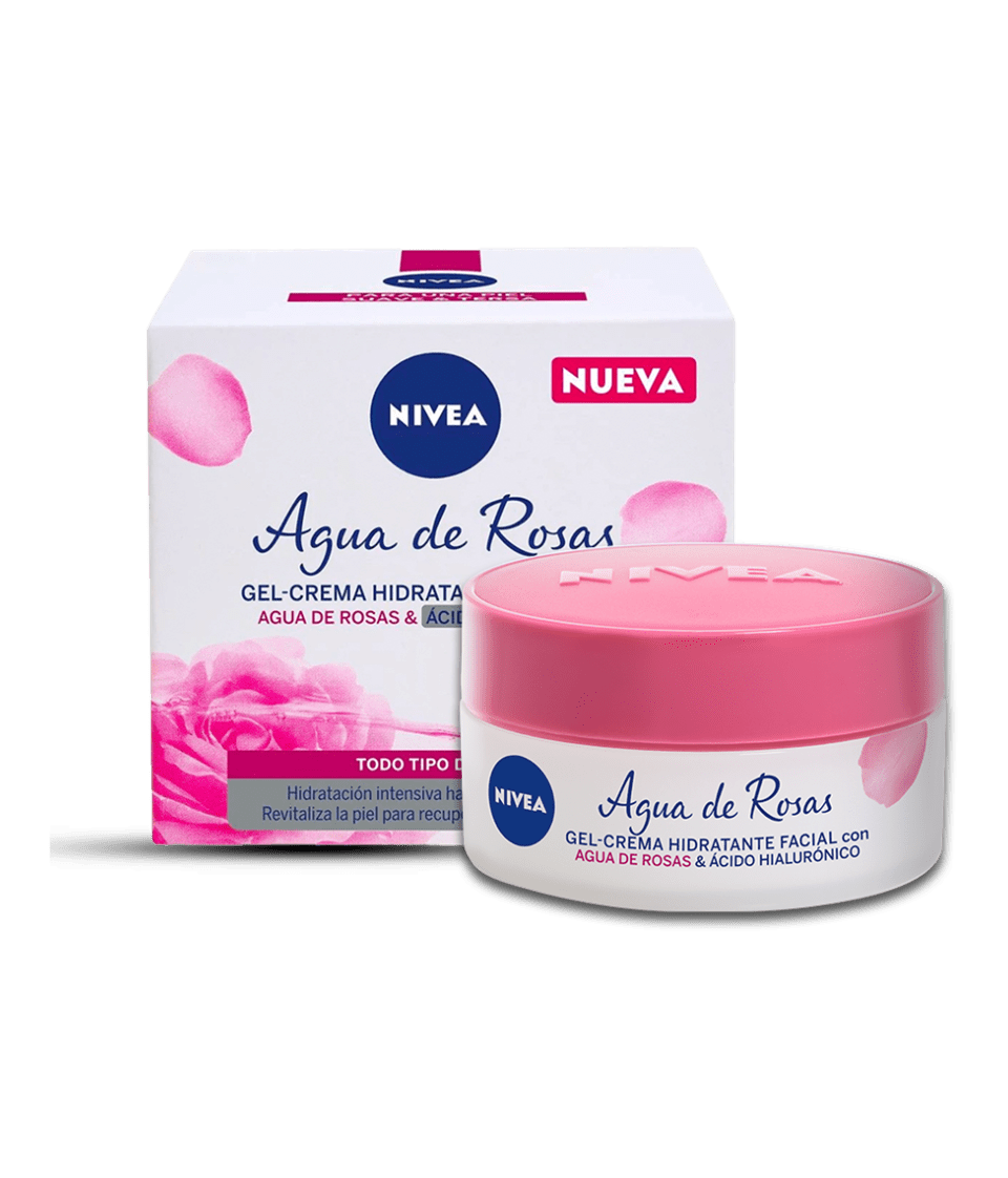 Gel-Crema con Agua de Rosas y Ácido Hialurónico 50 ml - NIVEA®
