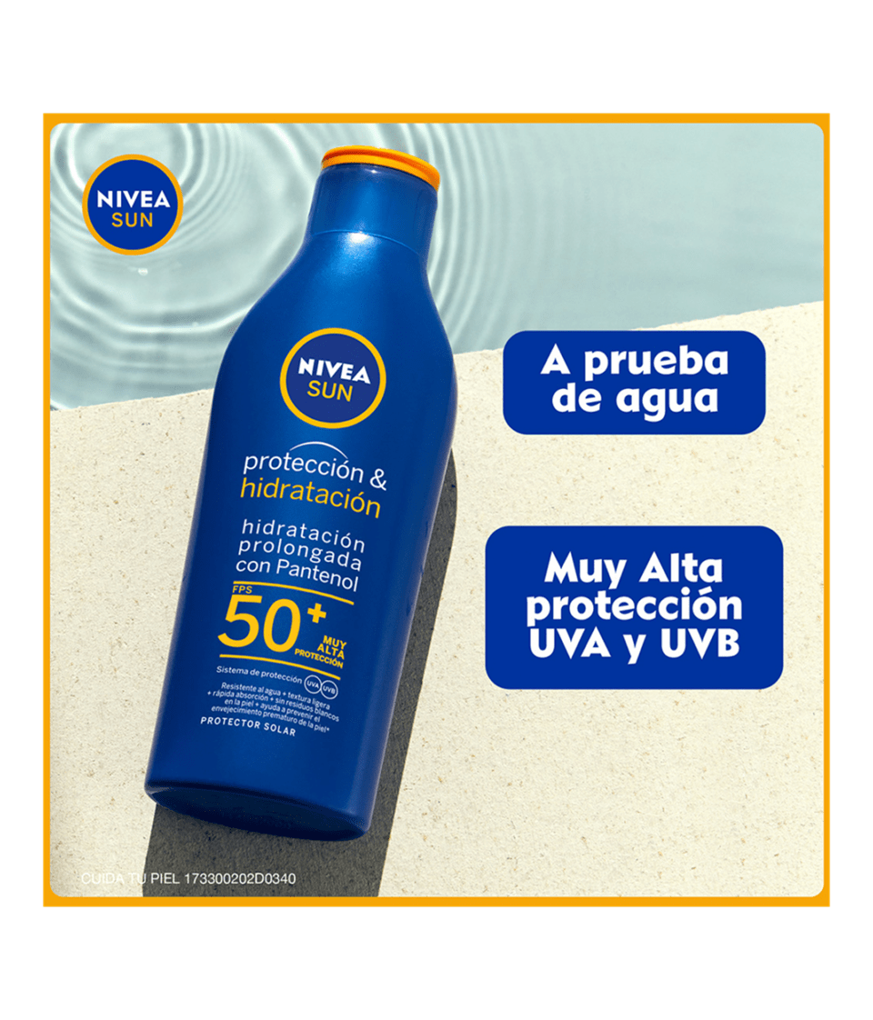 Bloqueador Solar Protección e Hidratación (FPS 50) 200 ml - NIVEA SUN®