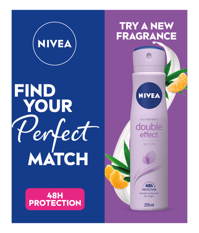 250 ml Double Effect antiperspirant - smooth - NIVEA
