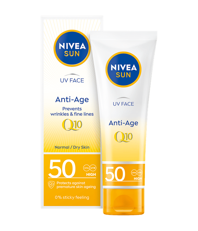 NIVEA SUN Q10 Anti-Age krema za zaštitu lica od sunca SPF 50