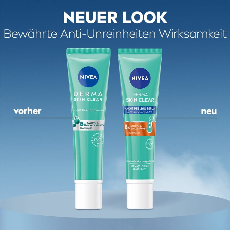 Derma Skin Clear Nacht Peeling Serum 40ml | NIVEA