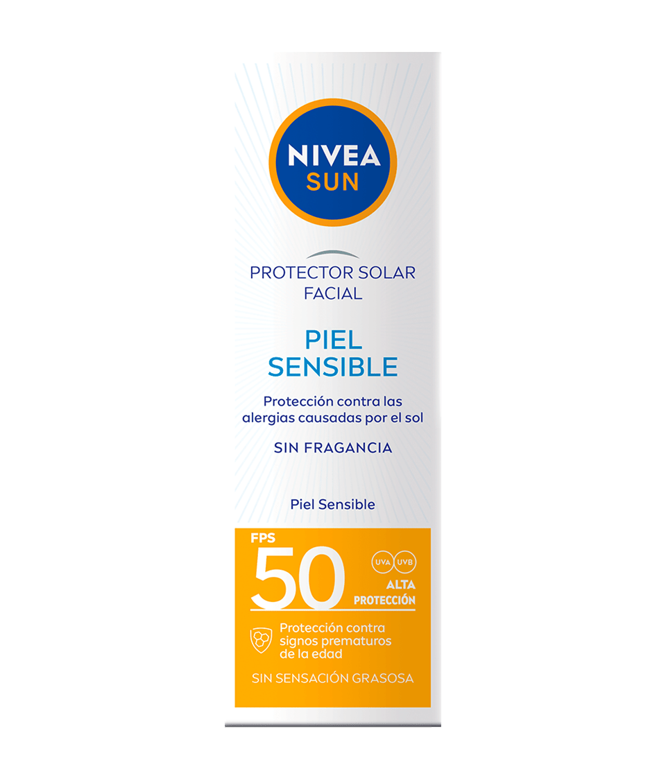 Protector Solar Facial Piel Sensible (FPS 50) 50 ml - NIVEA SUN®