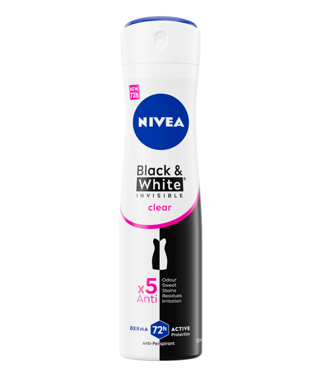 82237 Black & White Original 72h Anti-Perspirant Deodorant Spray - NIVEA