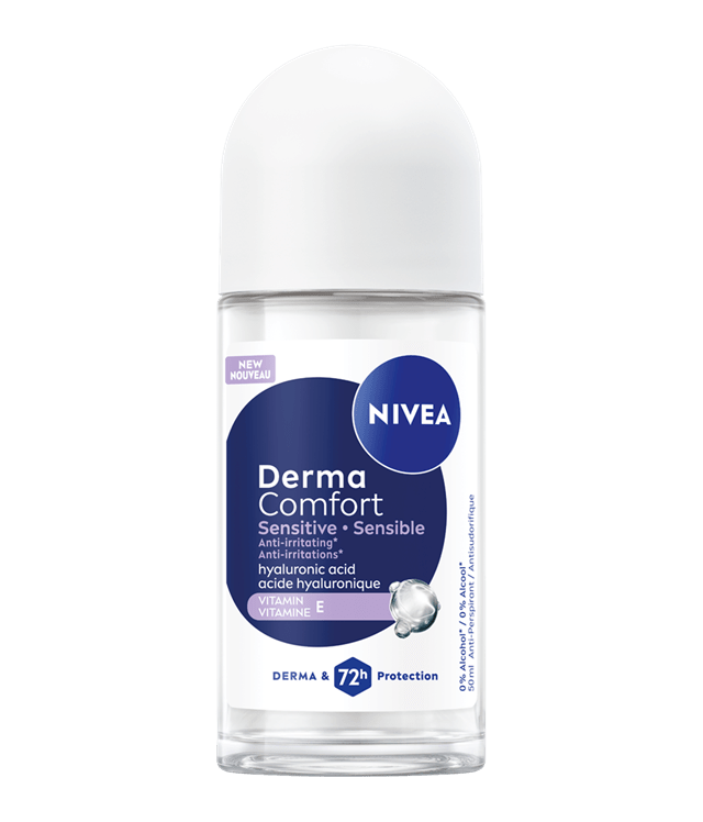 91794 NIVEA DERMA COMFORT SENSITIVE ROLL-ON ANTIPERSPIRANT, 50ML