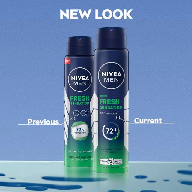 250ml Fresh Sensation Anti-Perspirant Aerosol - NIVEA MEN
