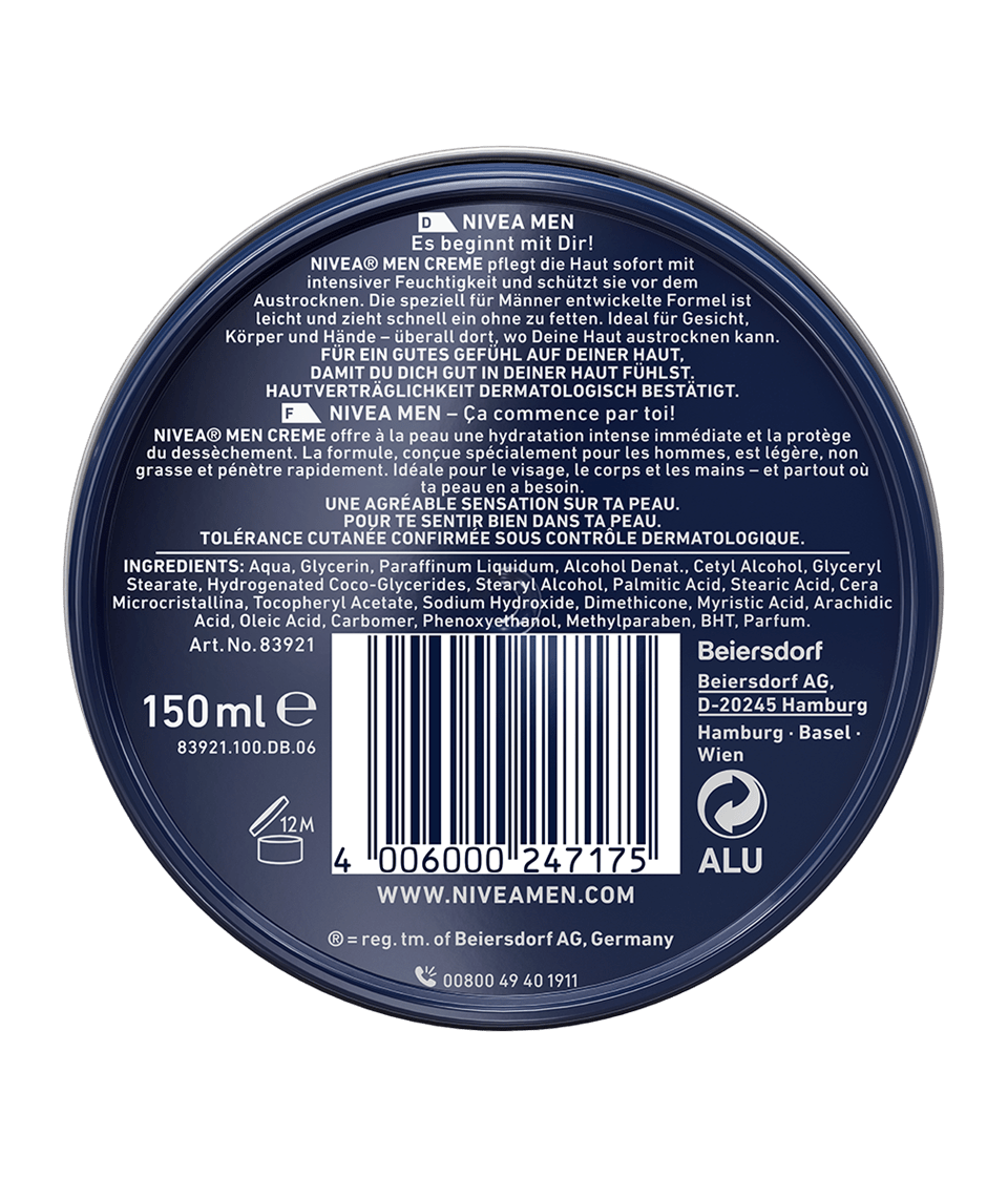 NIVEA MEN Creme 150ml | Gesichtspflege | NIVEA MEN - NIVEA Schweiz