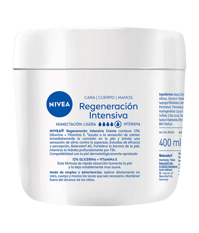 84545 NIVEA BODY REGENERACIÓN INTENSIVA TARRO 400 ml