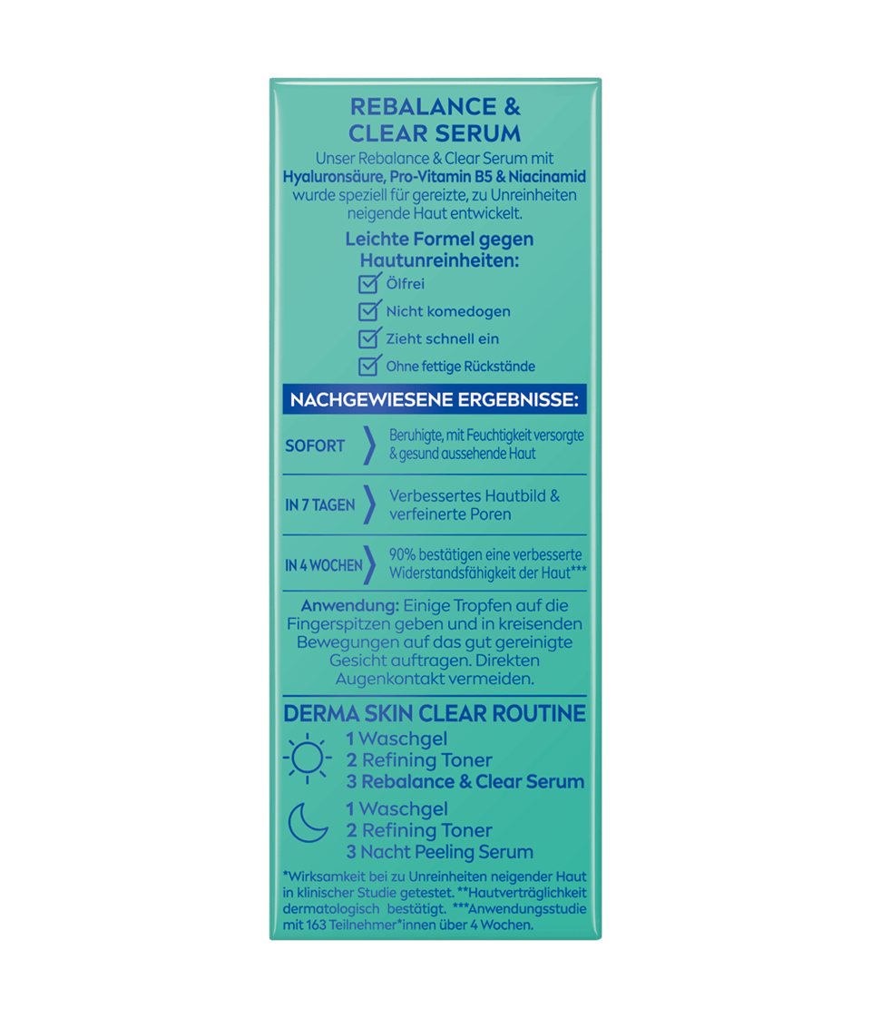 Derma Skin Clear Rebalance & Clear Serum | NIVEA