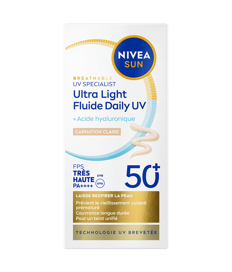 NIVEA SUN UV Face Ultra Light Daily Fluid Tinted FPS 50+ - NIVEA Suisse