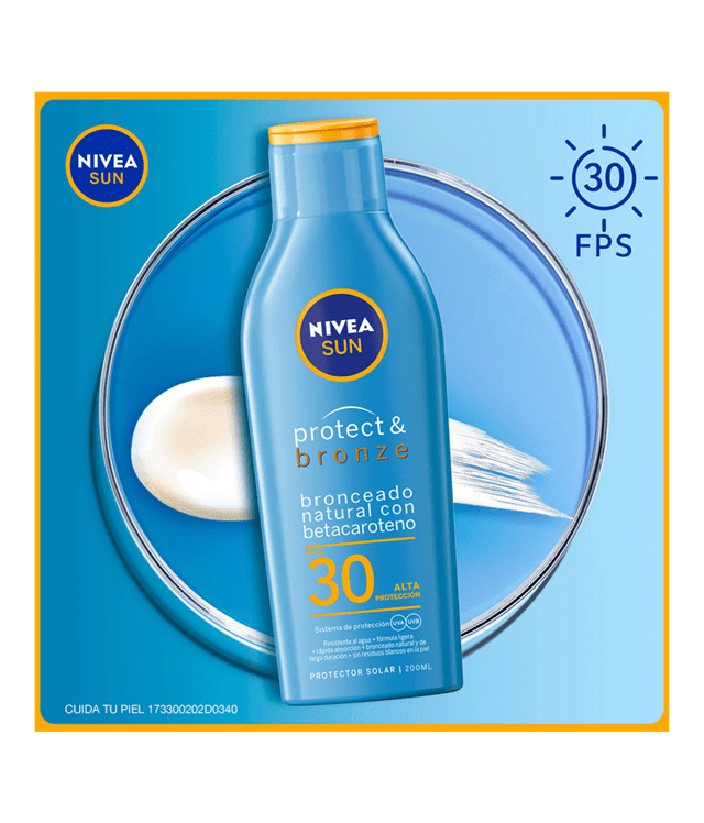 NIVEA Sun Protect & Bronze Loción FPS 30 200ml | NIVEA