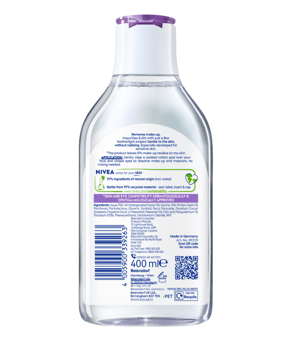 400ml Soothing Micellar Water | NIVEA