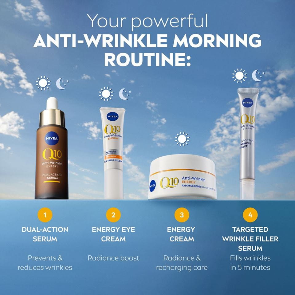 82322 NIVEA Q10 ANTI-WRINKLE ENERGY RADIANCE BOOST DAY CREAM