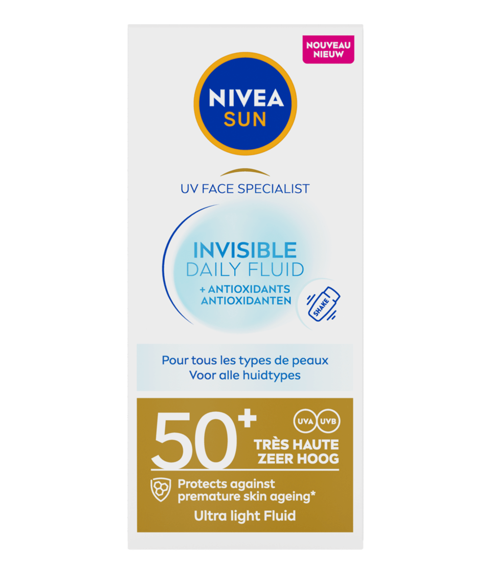 Fluide UV Visage Daily Invisible FPS 50+ 40ml - NIVEA