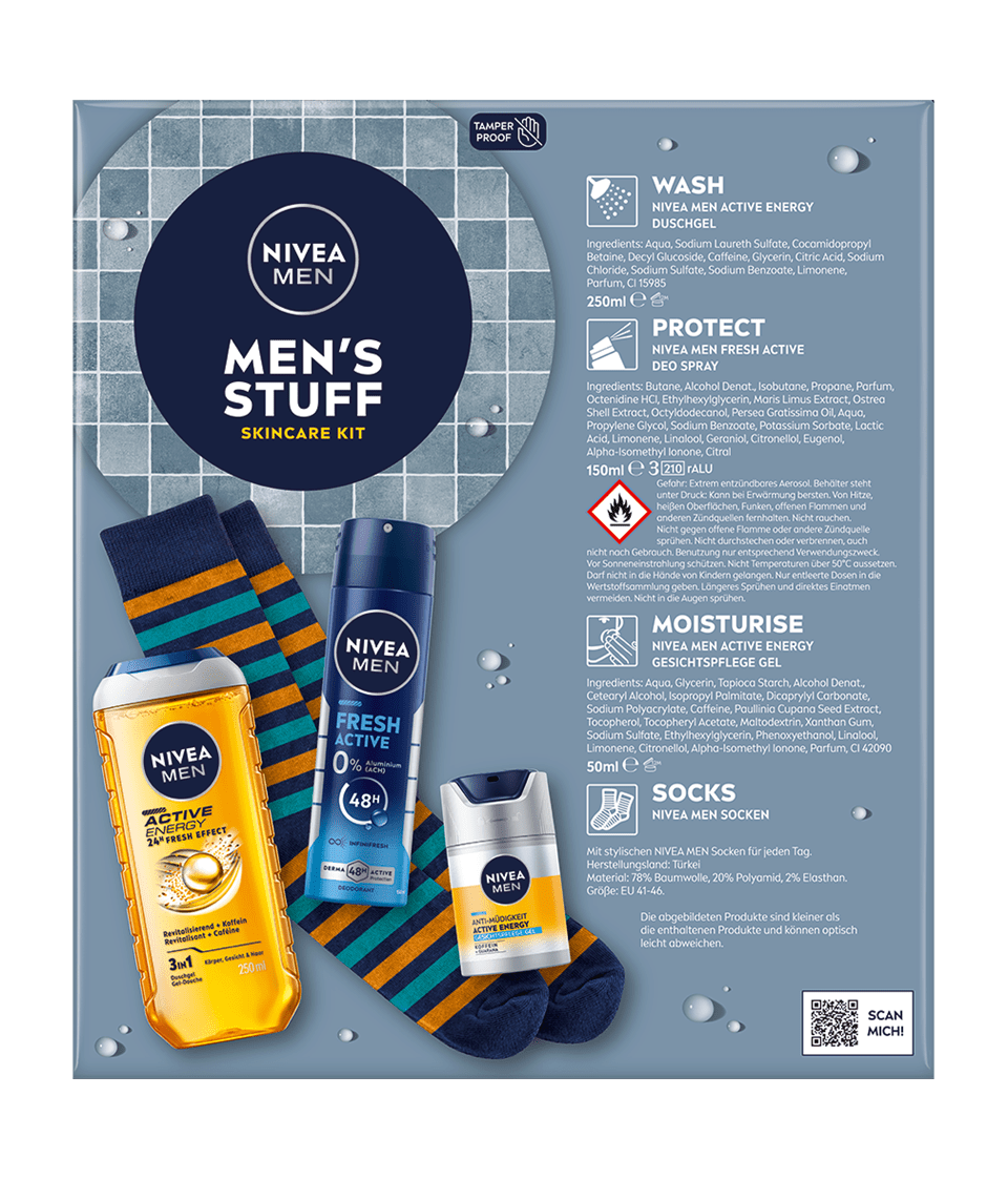 Für den modernen Mann - NIVEA MEN Mens Stuff Geschenkset