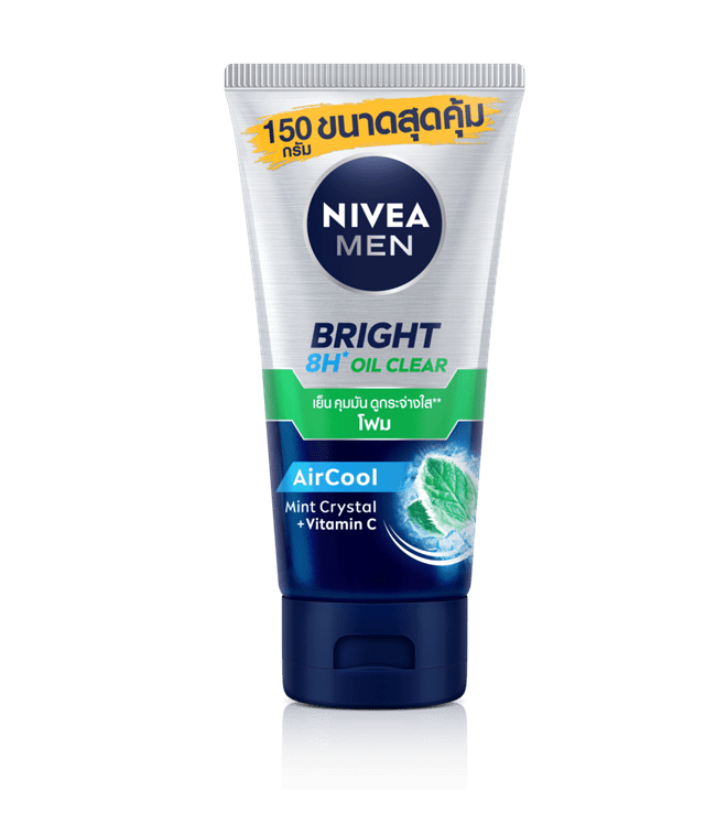 NIVEA MEN Bright Oil Clear Foam with 3x Action