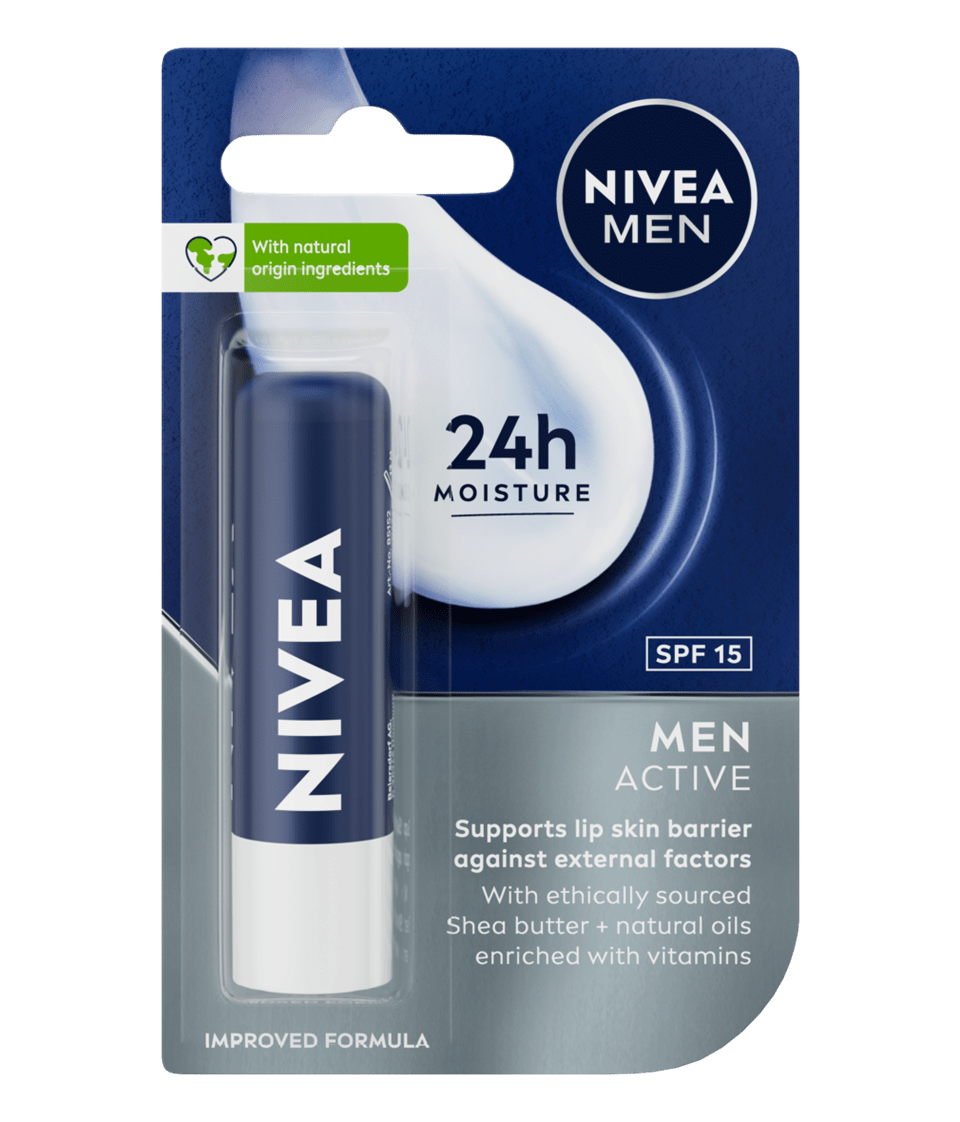 4,8 gr 24h Moisture Lip Balm Men Active | Labello - NIVEA
