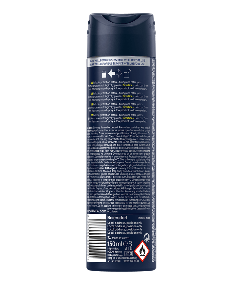 Antiperspirant spray NIVEA MEN Deep Extreme | 150ml