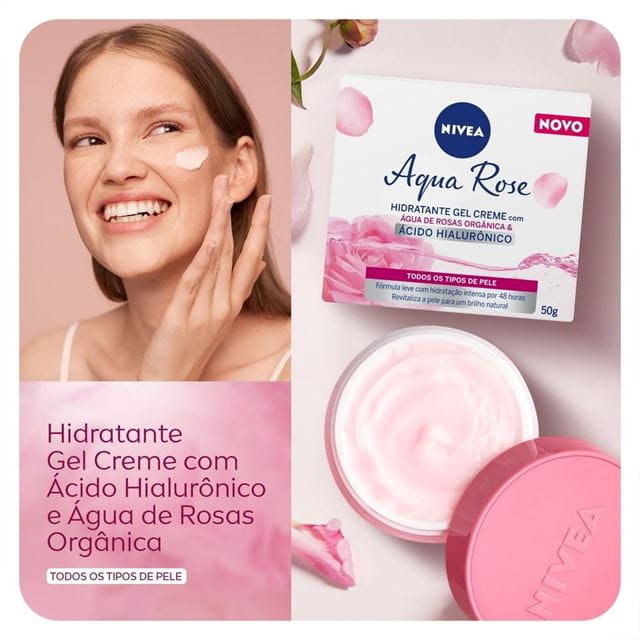NIVEA Creme Hidratante em Gel Aqua Rose 50ml