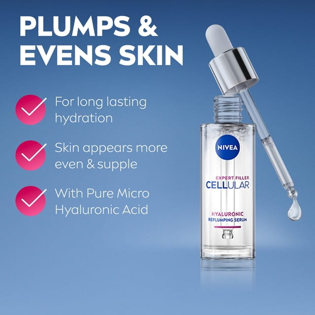 30ml CELLULAR EXPERT FILLER Hyaluronic Replumping Serum I NIVEA