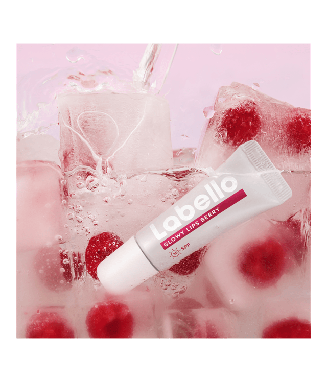 Labello GLOWY LIPS BERRY I Pflegende Formel I LSF 30 | Tube 1 St.