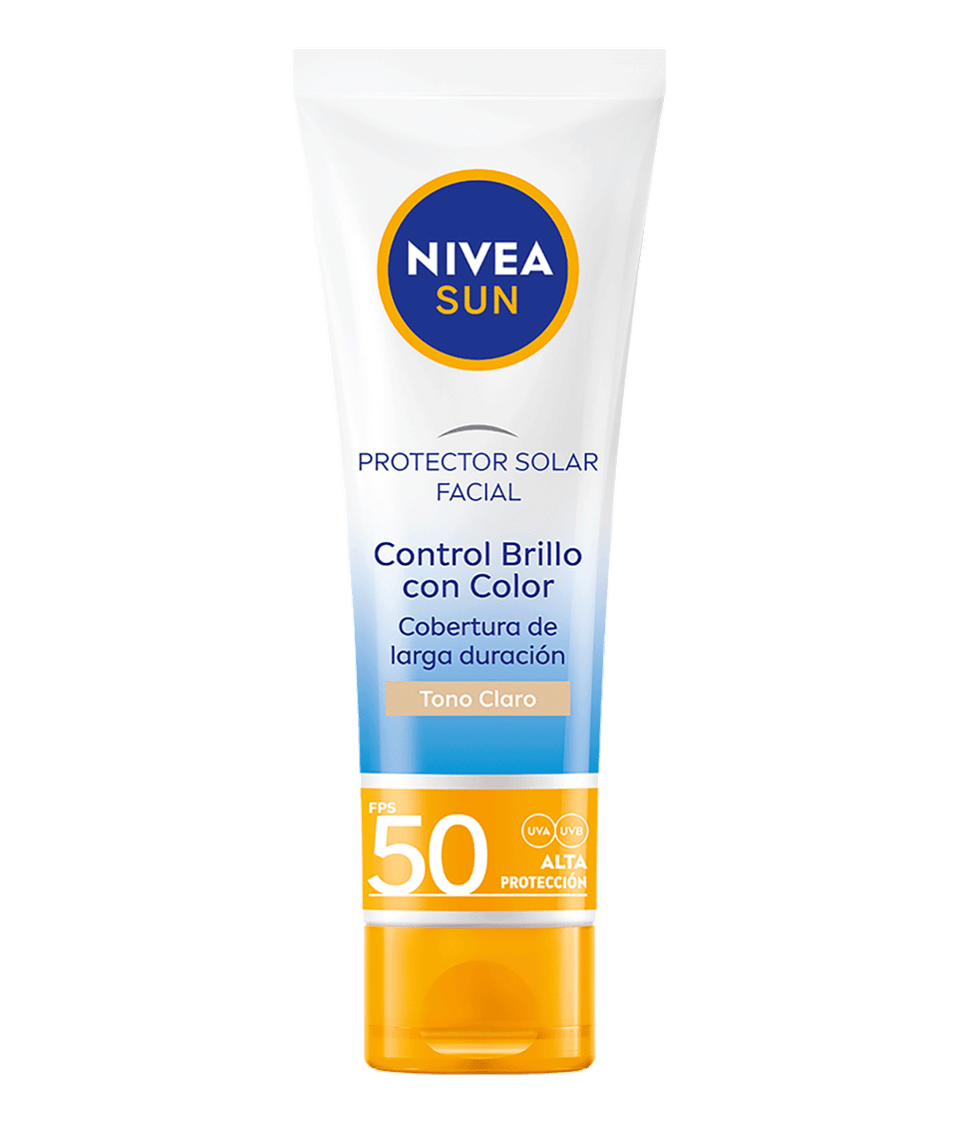 Protector Solar Face Control Brillo Tono Claro 50ml | NIVEA