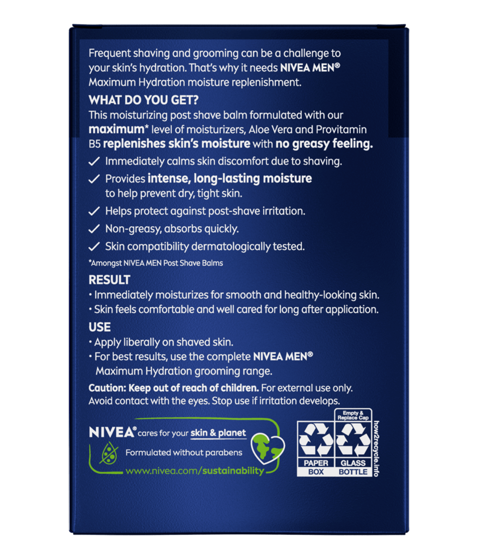 81300 NIVEA MEN Maximum Hydration Post Shave Balm