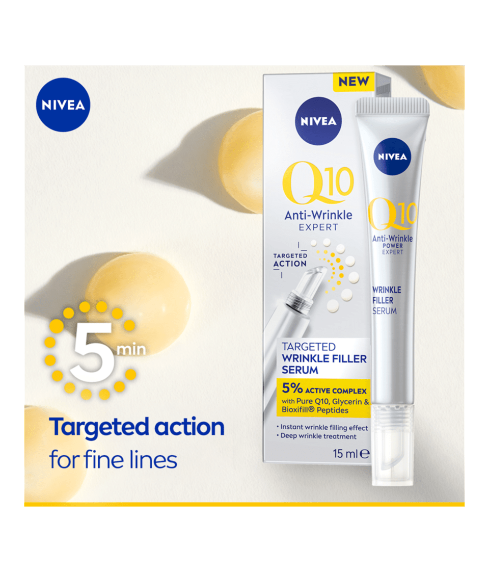 15ml Q10 Anti-Wrinkle Targeted Wrinkle Filler Serum – NIVEA