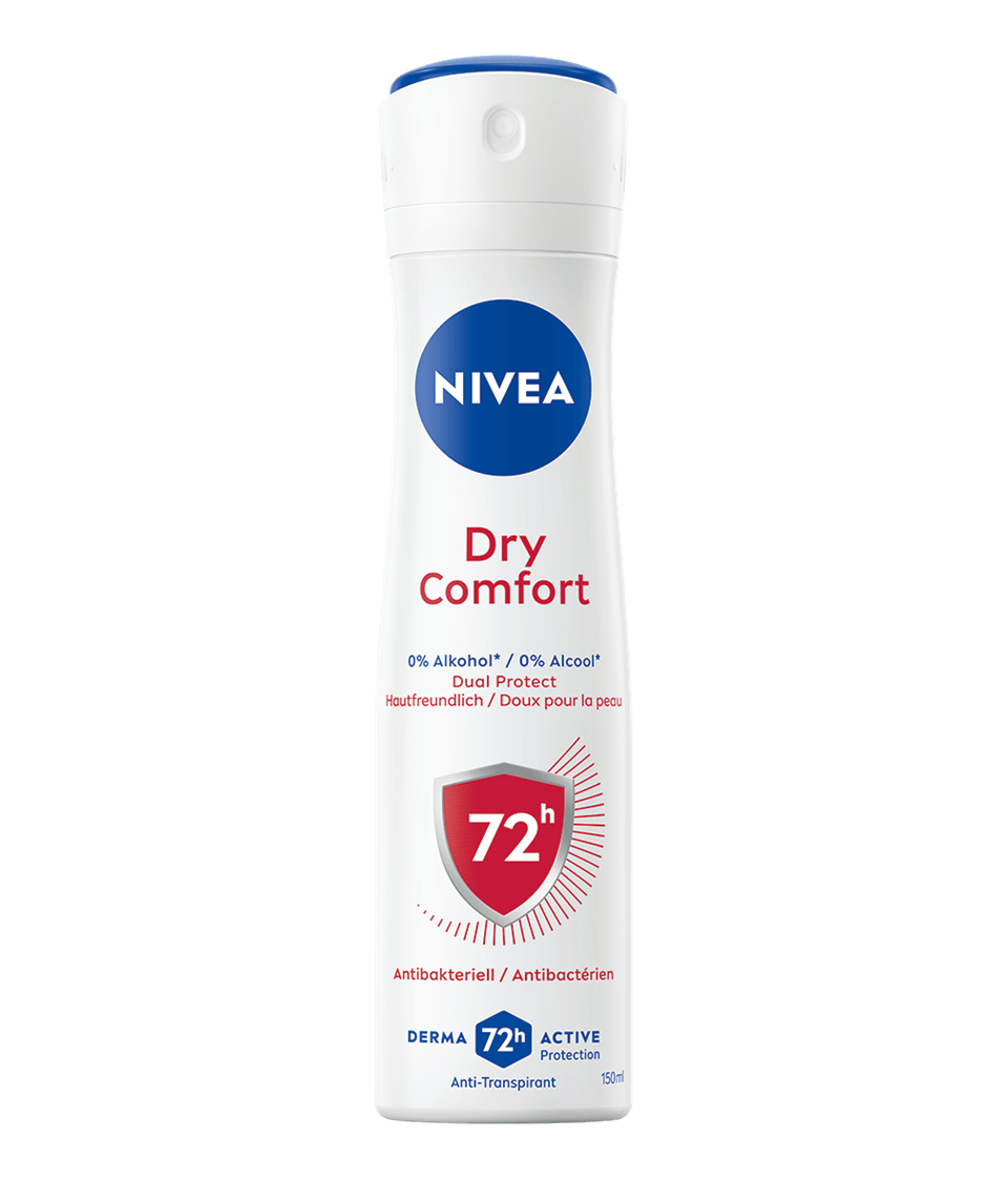 150ml Dry Comfort Anti-Transpirant - Dual Protection - NIVEA
