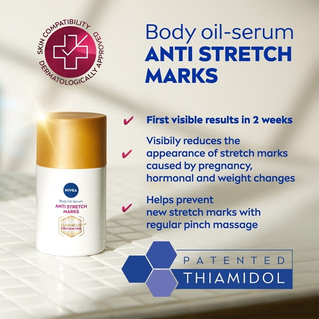 NIVEA Luminous 630 Body Oil Serum Anti Stretch Marks (100ml)