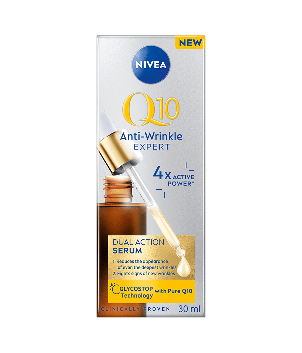 Q10 Anti-Wrinkle Dual Action Serum I Wrinkle Filler I NIVEA