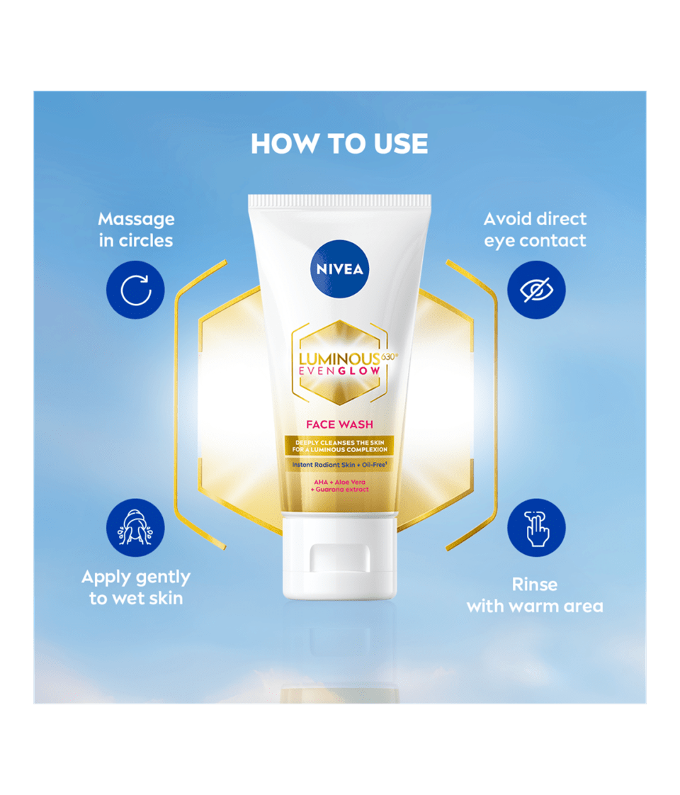 NIVEA Luminous 630 Facewash | Thiamidol facewash for Dark Spots - NIVEA In