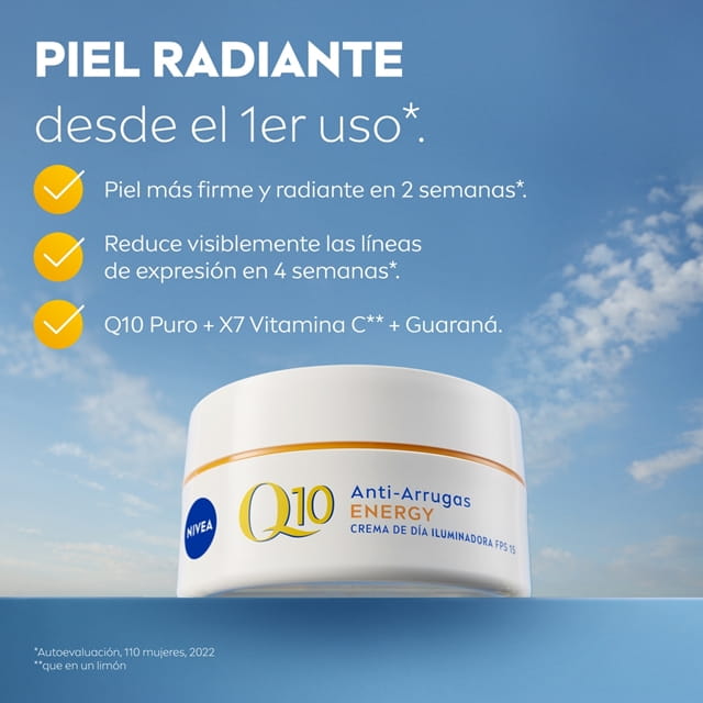 Conoce la Crema Antifatiga Q10 Crema de Día FPS | NIVEA