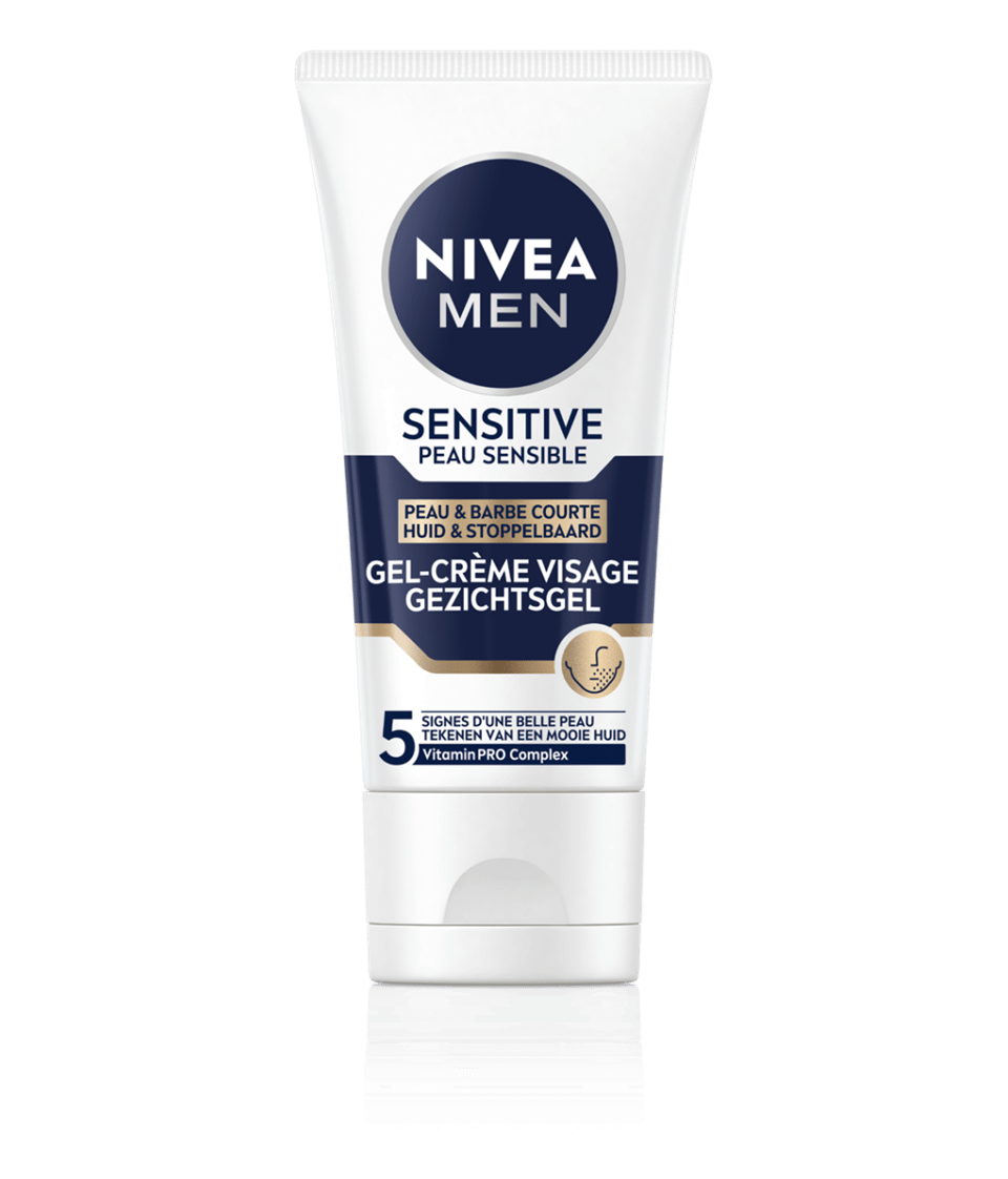 NIVEA MEN Sensitive Huid & Stoppelbaard Gezichtsgel | NIVEA