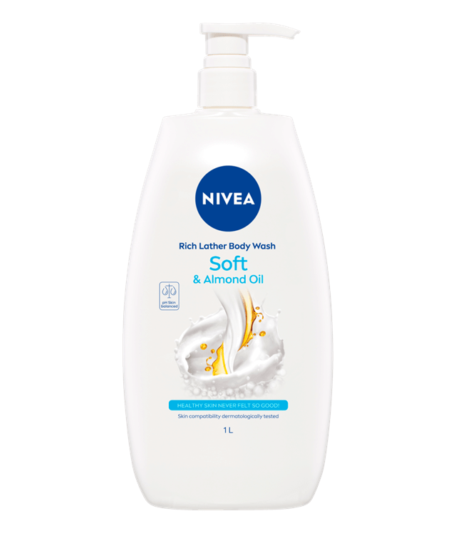 Rich Lather Soft & Almond Oil Body Wash 1000ml - NIVEA