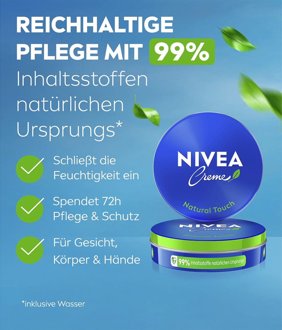 NIVEA Creme Natural Touch - 150ml