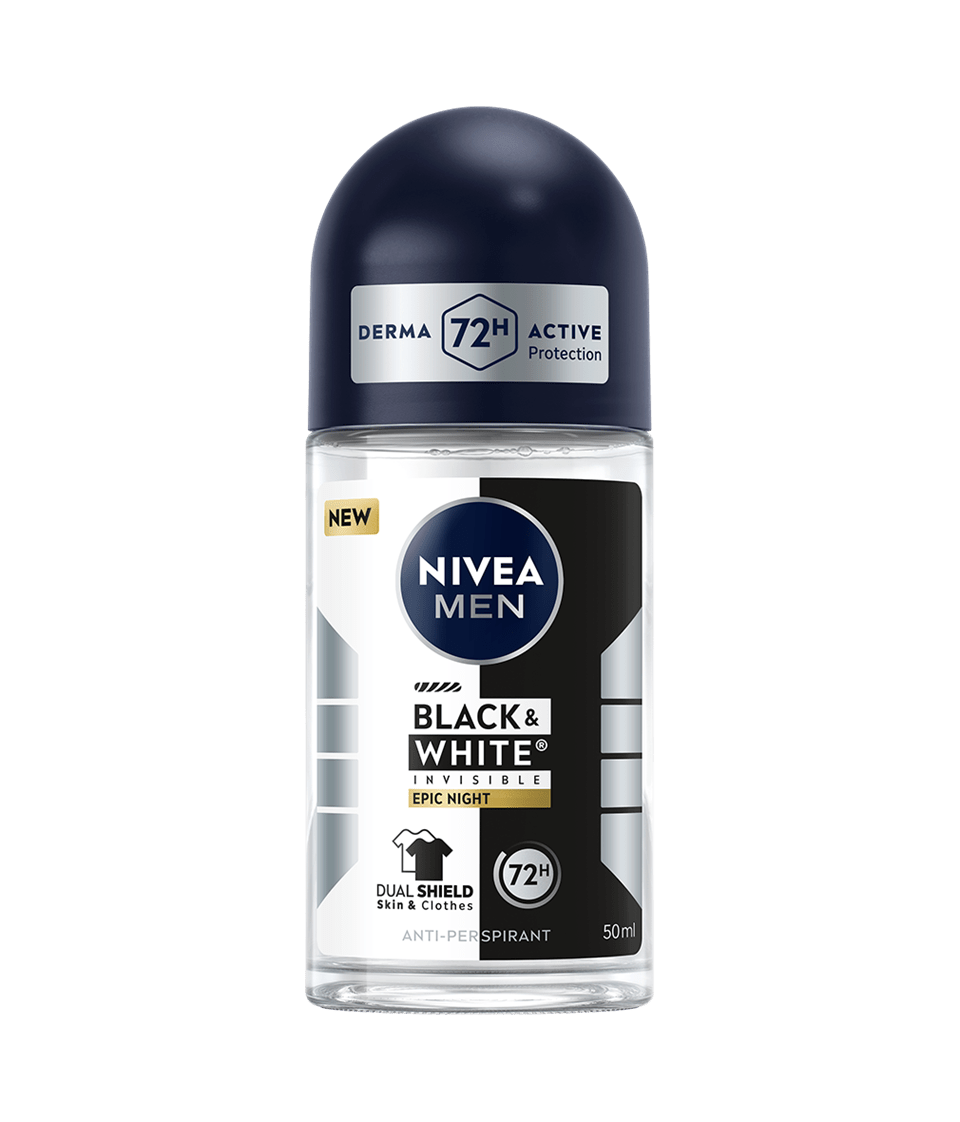 Black & White Invisible Anti-Perspirant Epic Night Roll-On - NIVEA
