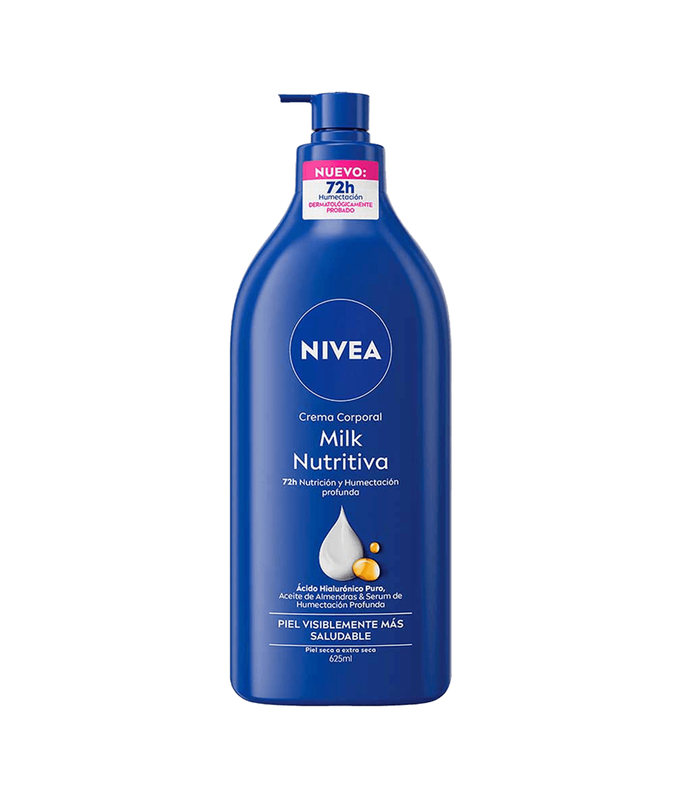 NIVEA BODY MILK NUTRITIVA 1000 ML para pieles secas y muy secas