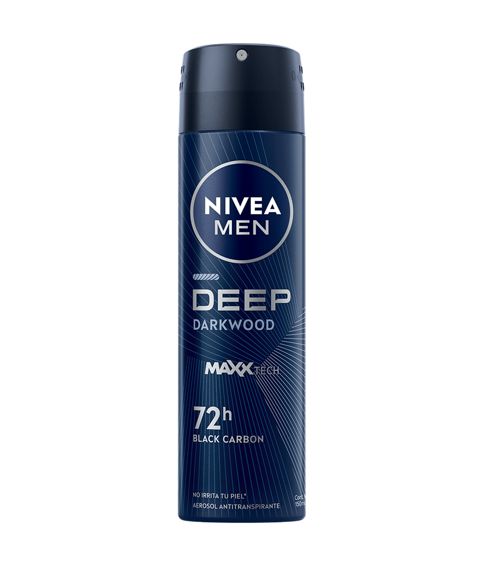 Antitranspirante 150ml Deep Black Carbon - NIVEA MEN