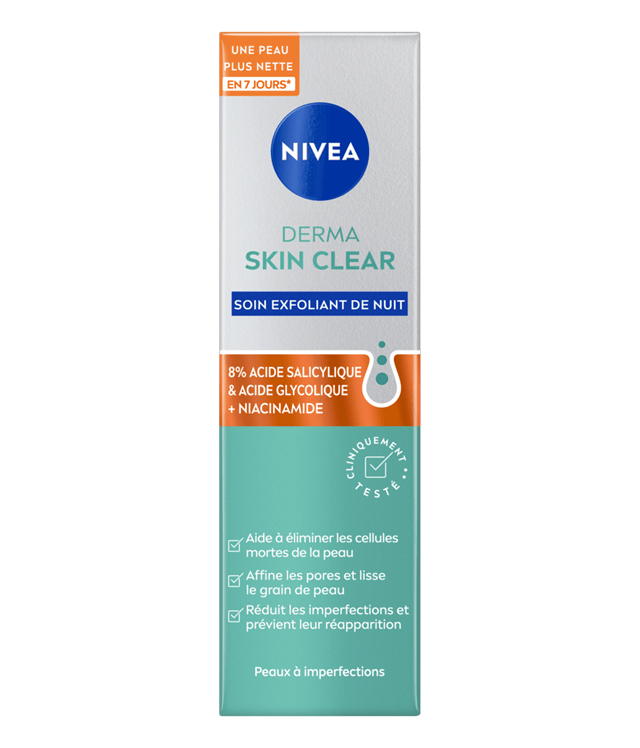 Soin Exfoliant Nuit Derma Skin Clear 40ml | NIVEA