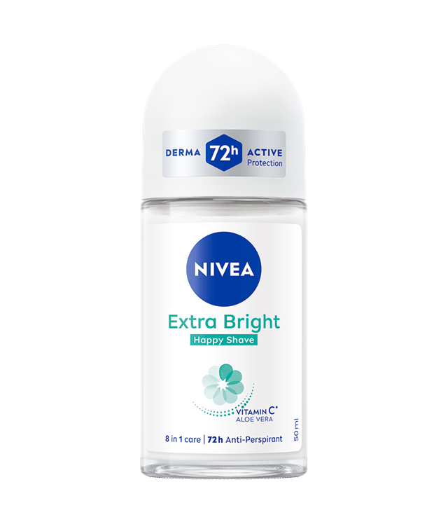 NIVEA Extra Bright Happy Shave Anti-Perspirant Roll-On- 50ml