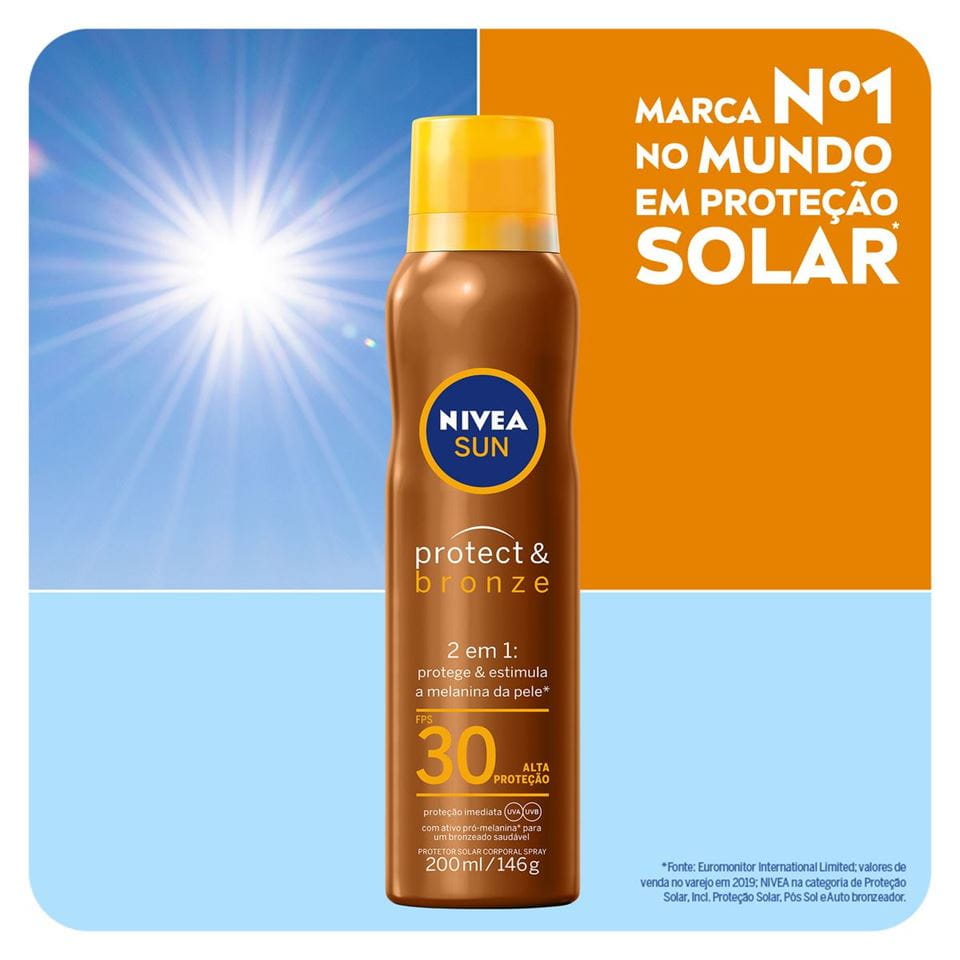 NIVEA SUN Protect & Bronze Spray FPS 30 200ml
