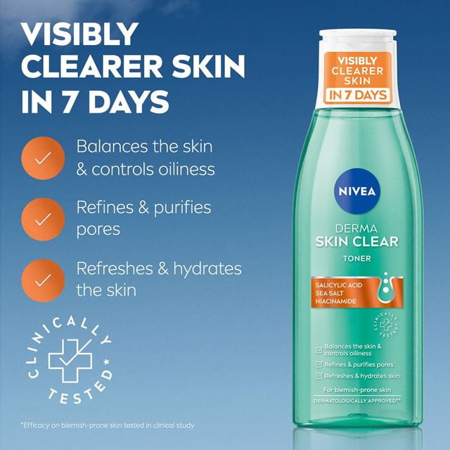 Derma Skin Clear Toner 200ml | Face Cleanser | NIVEA