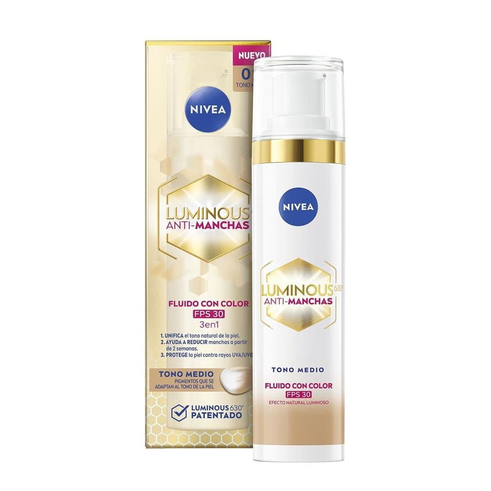 Luminous630 Fluido Anti-Manchas 3 en 1 Tono Medio | NIVEA