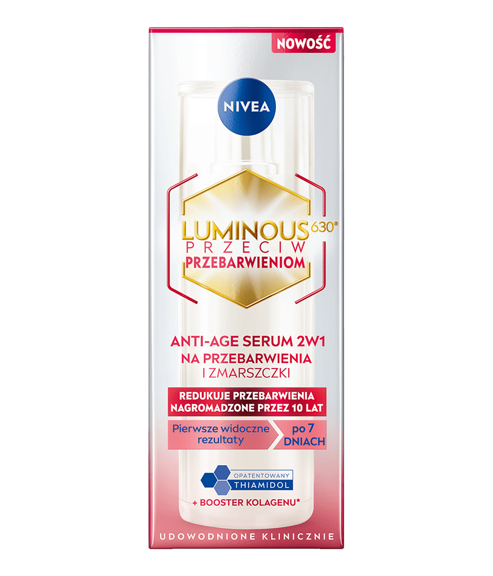 LUMINOUS630 ANTI-AGE SERUM 2W1 NA PRZEBARWIENIA I ZMARSZCZKI - NIVEA