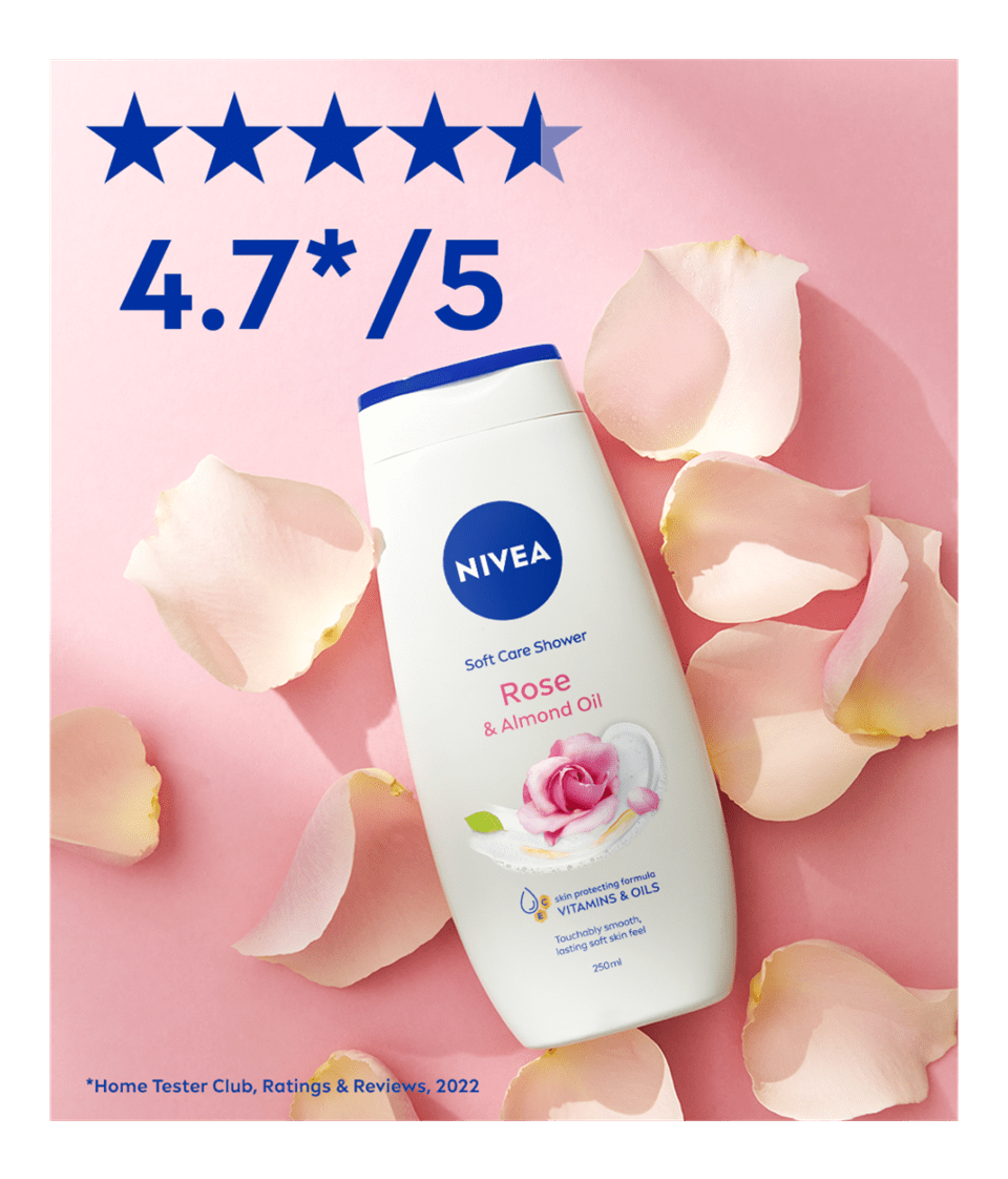 NIVEA Rose & Almond Oil Shower Cream 250ml | NIVEA
